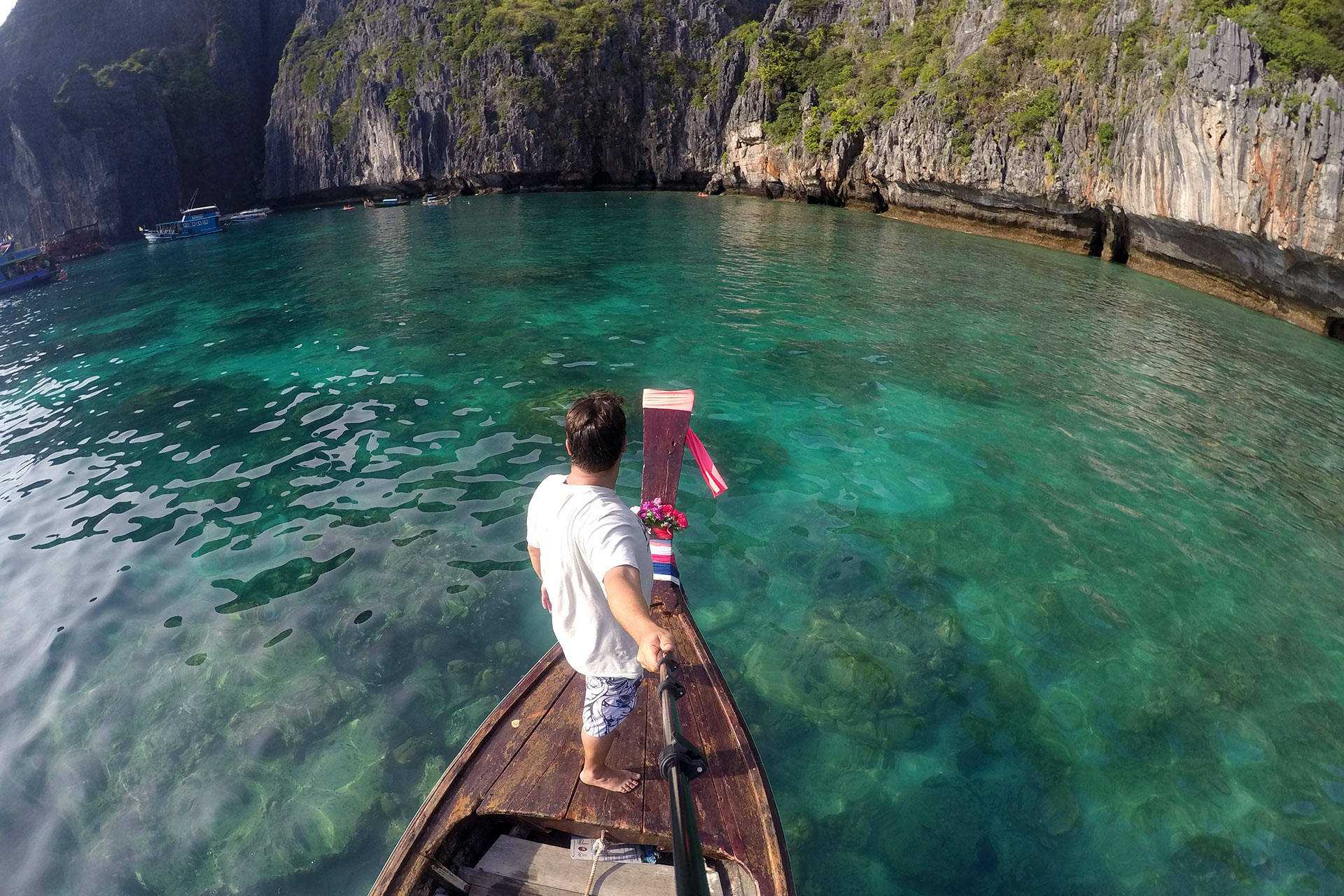 Maya Bay Koh Phi Phi com seu barqueiro particular
